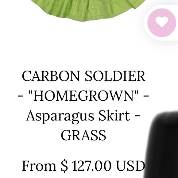 carbon soldier | Bottoms | Carbon Soldier Asparagus Skirt | Poshmark